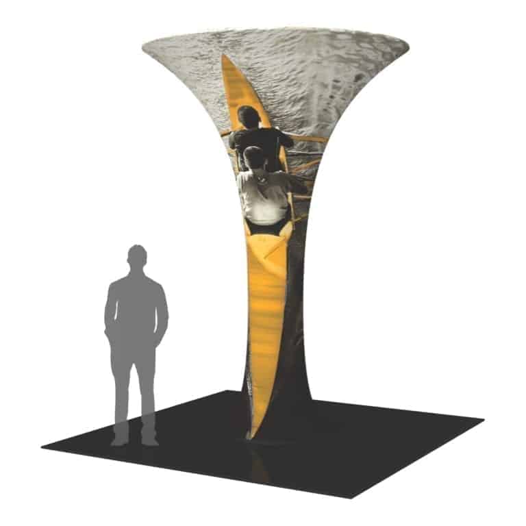 12FT FORMULATE FUNNEL TENSION FABRIC STRUCTURE - Wenning Branding